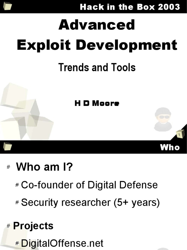 Advanced Exploit Development Pdf Computing Software