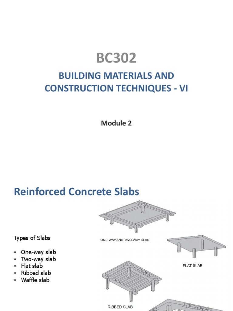 Reinforced Concrete Slabs Types Guide | PDF | Prestressed Concrete ...