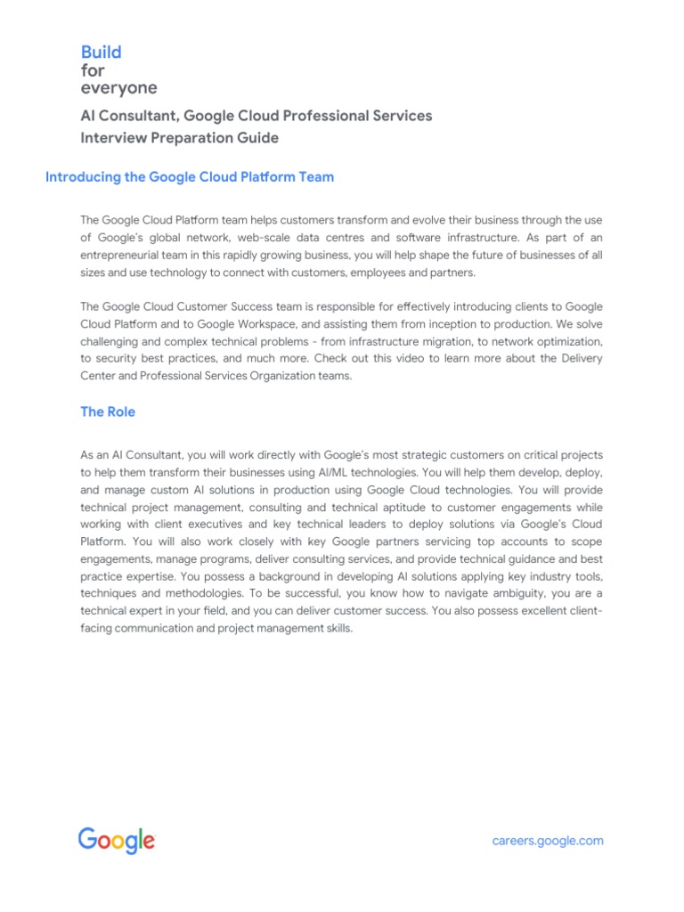 AI Consultant - Prep Guide | PDF | Career & Growth | Computers