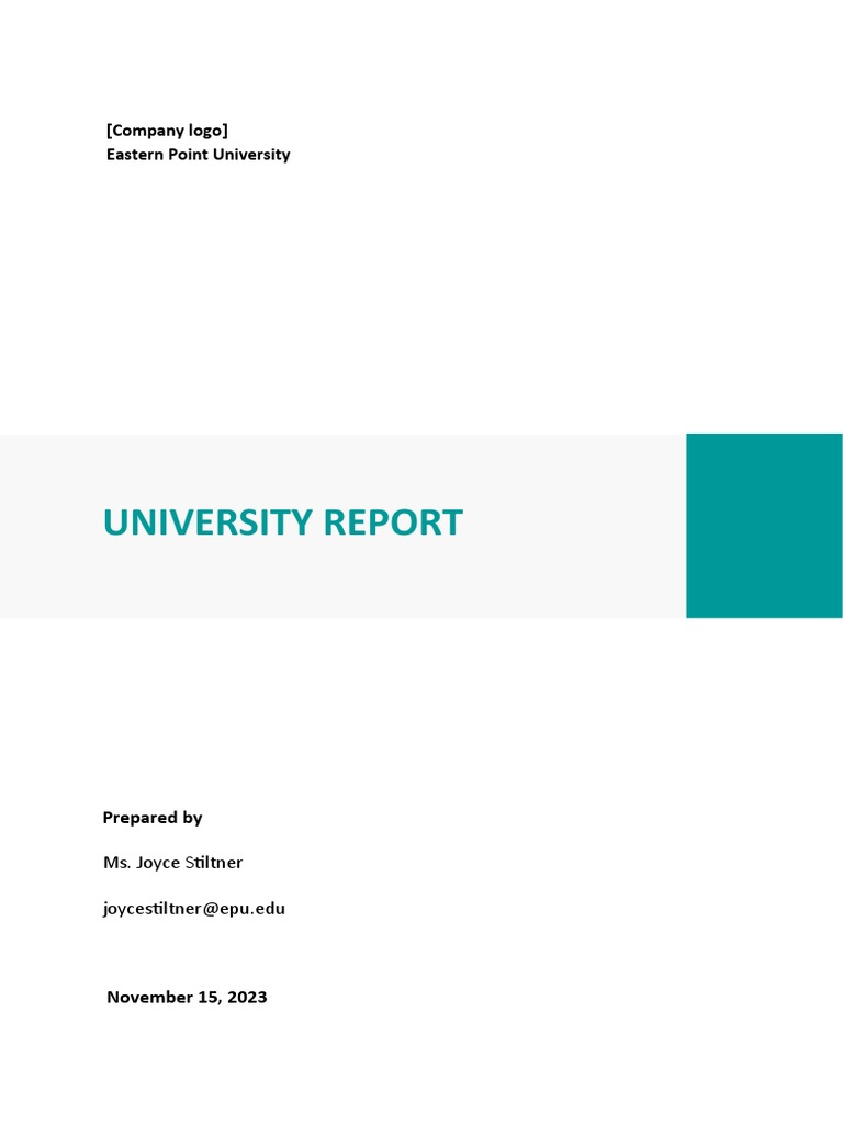 Free Basic University Report Template | Download Free PDF | Sampling ...