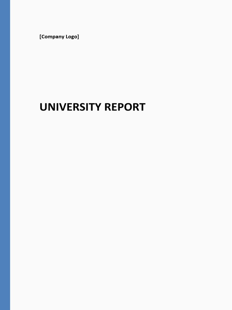 Free Simple University Report Template | PDF | Laboratories | Science