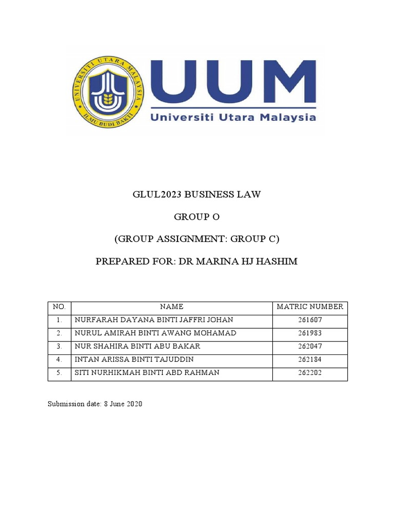 Assignment Business Law (Group C) | PDF | Gambling | Lawsuit
