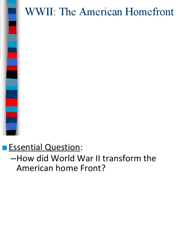 WWII: The American Homefront | PDF | Internment Of Japanese Americans ...