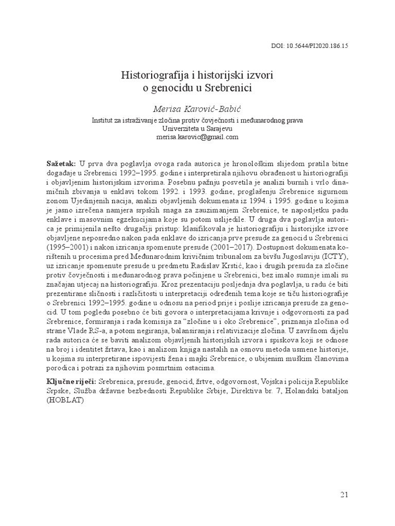 Merisa Karovic Babic | PDF