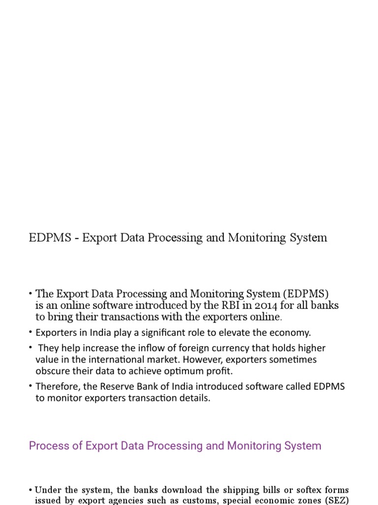 EDPMS | PDF