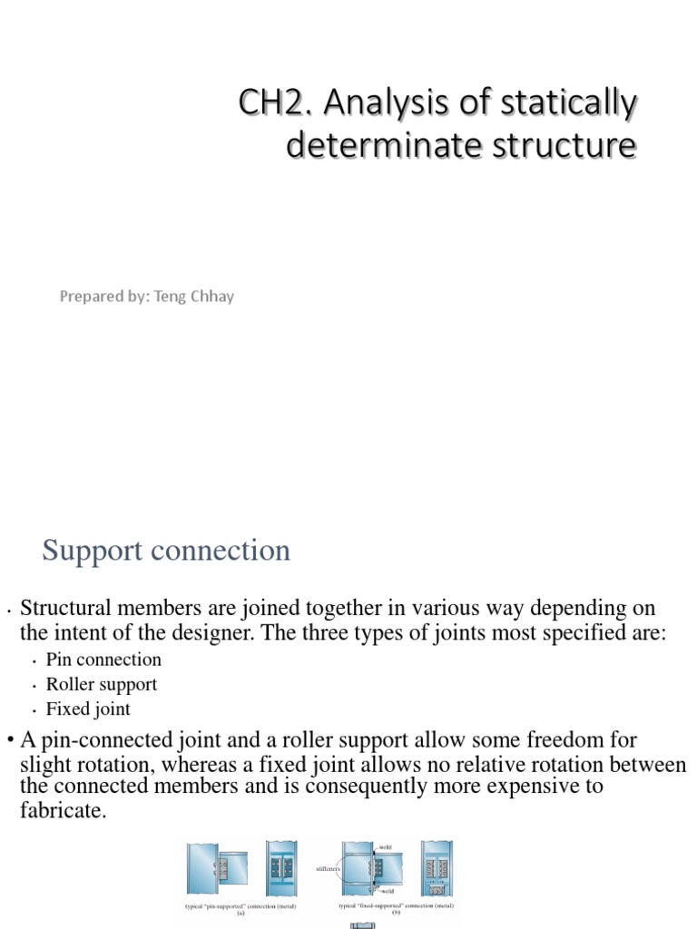 Ch2 Analysis Of Statically Determinate Structure Pdf Force Civil