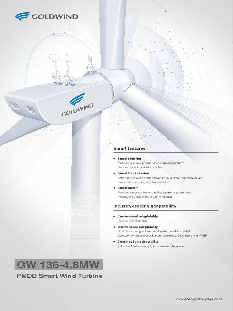 GW 136-4.8MW - en | PDF | Electric Generator | Wind Turbine