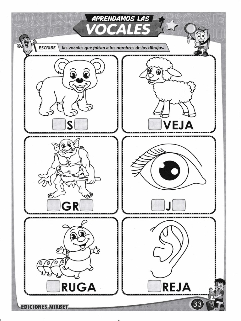 Actividades para aprender vocales | PDF