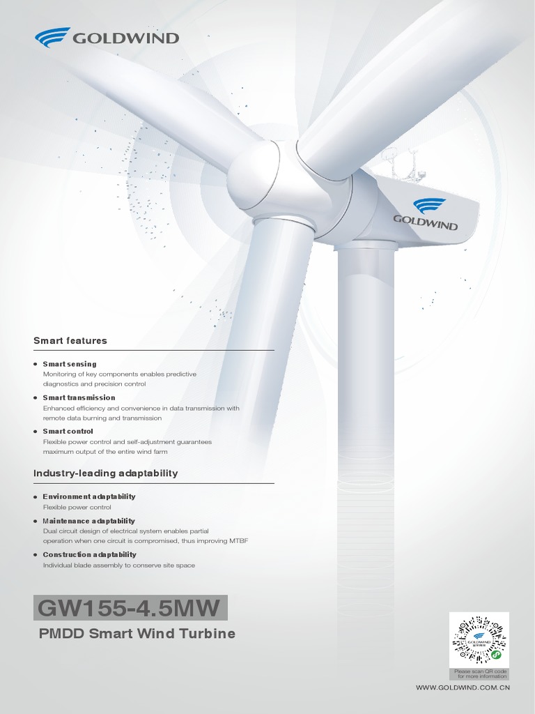 GW 155-4.5MW - en | PDF | Electric Generator | Wind Turbine