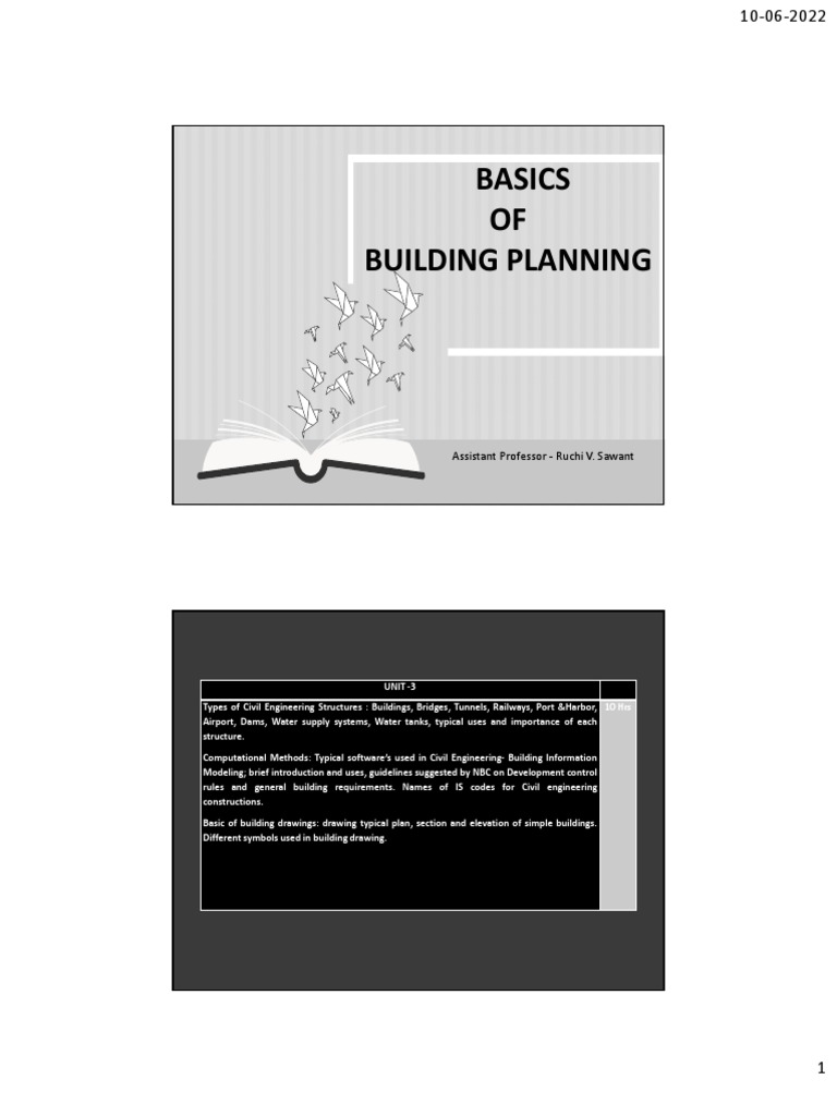 Unit 3.31 - Basics of Building Drawing - RS | PDF | Room | Stairs