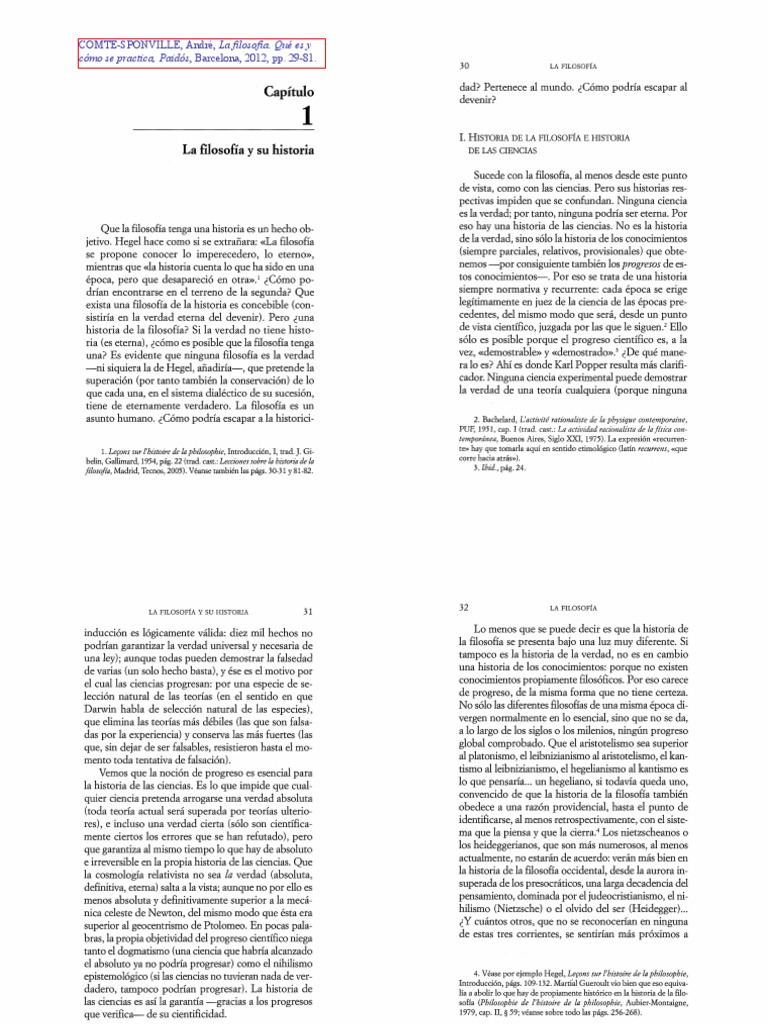 Comte Sponville - La Filosofia Que Es y Como Se Practica - Cap 01 ... Comte Sponville - La Filosofia Que Es y Como Se Practica - Cap 01 ...