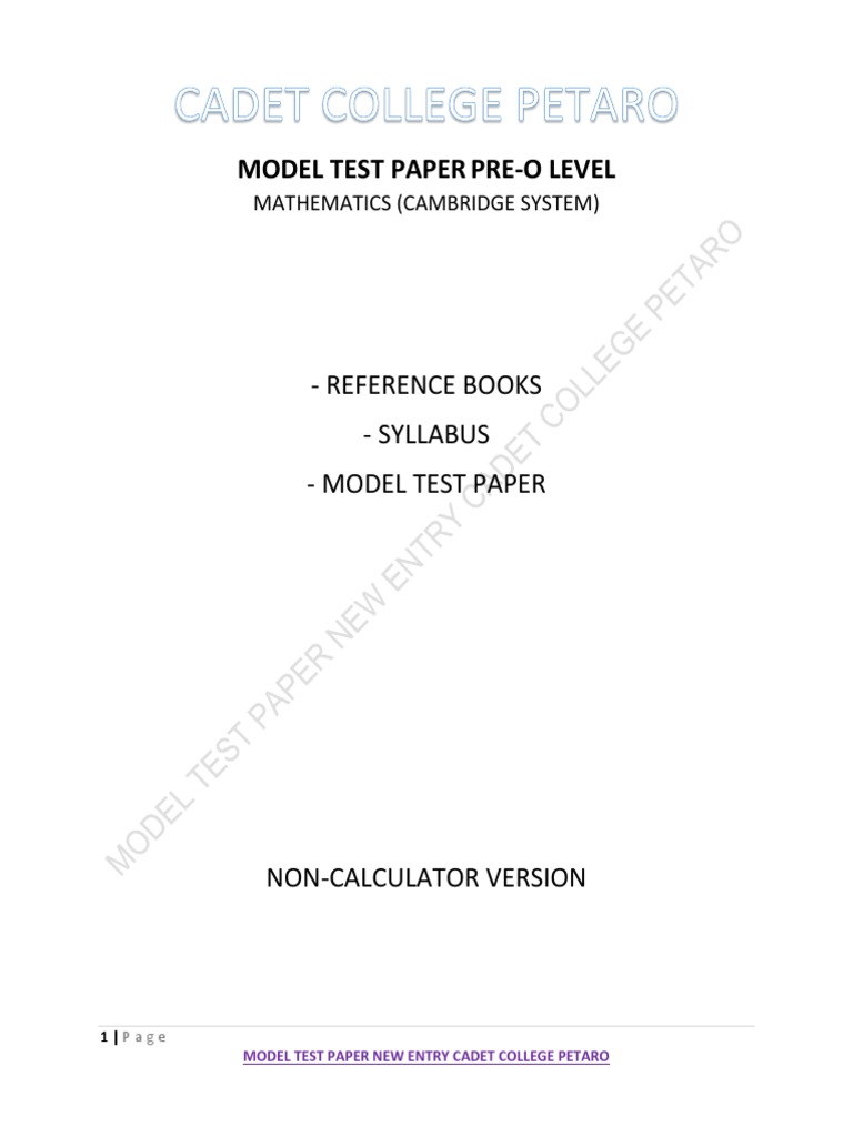 Class 3 Pre-O Level Math Test Paper | PDF | Mathematics | Geometry