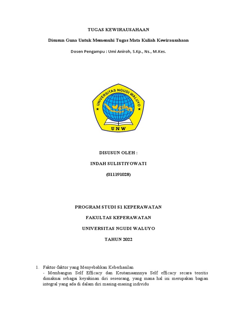 Tugas Kwu Indahsul | PDF