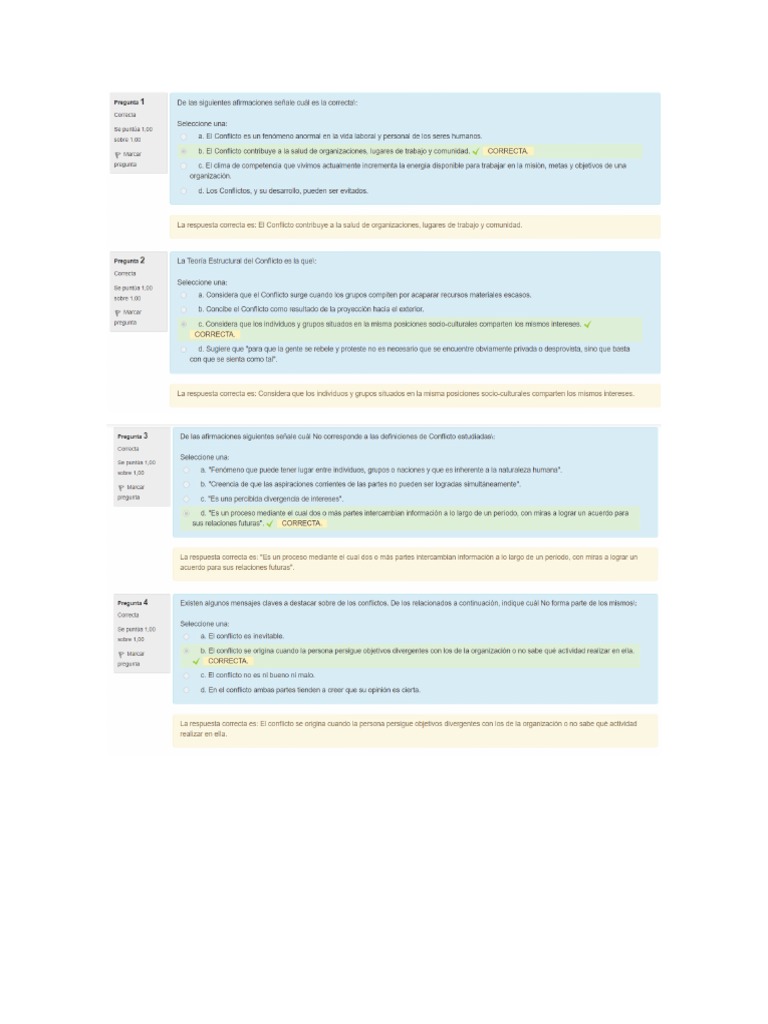 Examen Técnicas de Resolución de Conflictos y Negociación | PDF