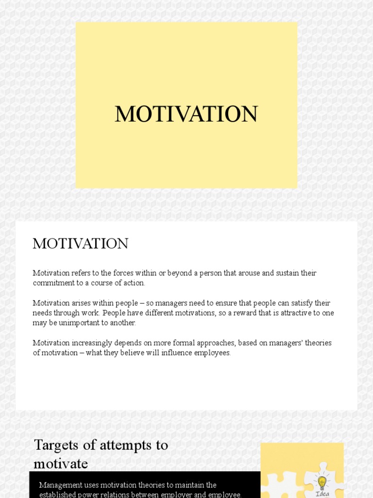 Motivation | PDF | Motivation | Motivational