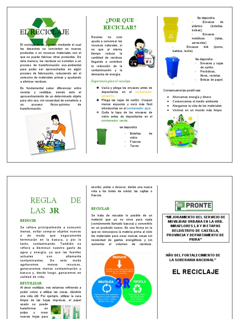 El Reciclaje | PDF | Reciclaje | Residuos
