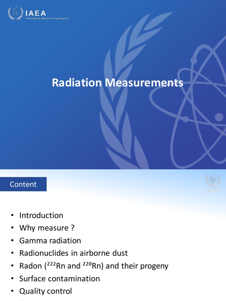 Radiation Measurements | PDF | Radioactive Contamination | Gamma Ray