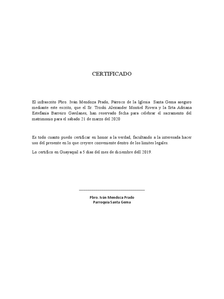Certificado Plantilla | PDF
