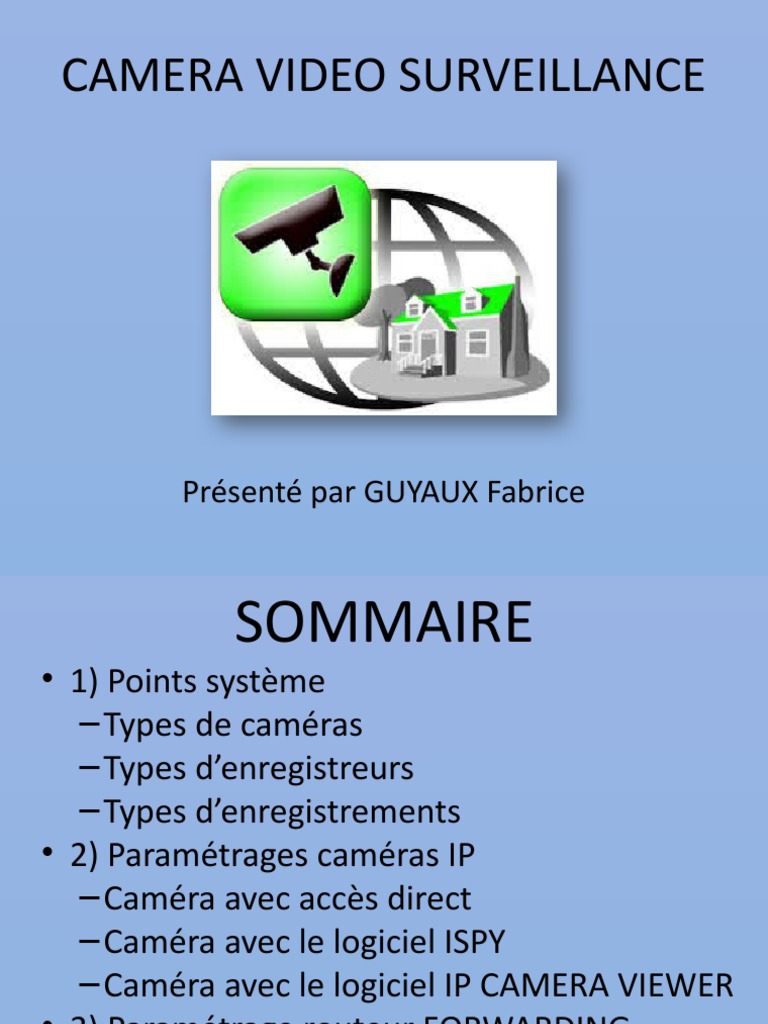 Camera Video Surveillance | PDF | Informatique | Télécommunications