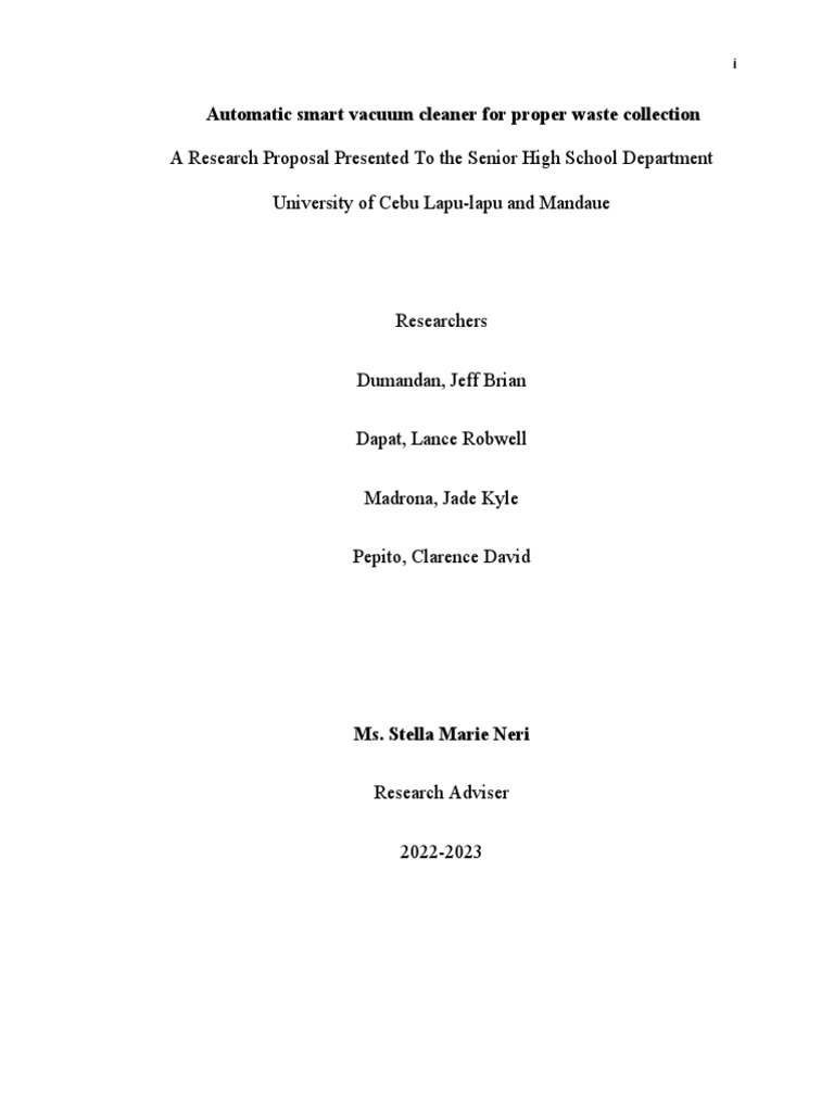 Res 2 | PDF | Vacuum Cleaner