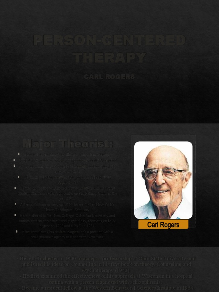 Person Centered Therapy | PDF | Psychotherapy | Cognitive Science