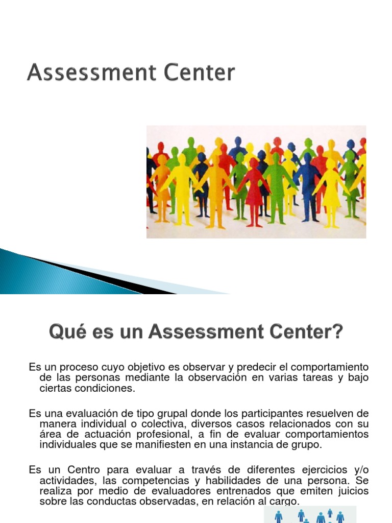 Assessment Center | PDF | Evaluación | Comportamiento