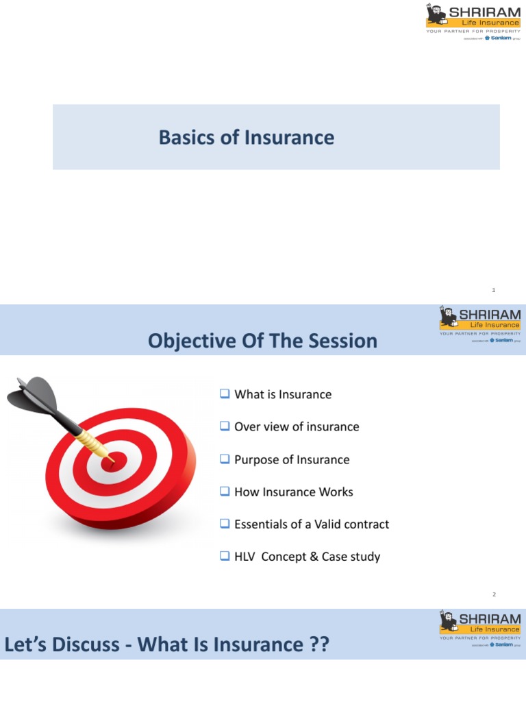 Basics of Insurance | PDF | Insurance | Life Insurance