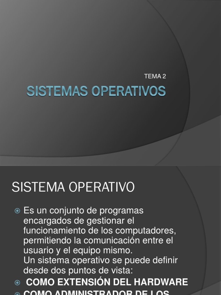 (Som) Tema 2 Sistemas Operativos | PDF | Proceso (Computación) | Hilo (Computación)