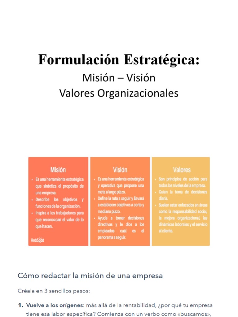 Mision Vision Objetivos | PDF | Indicador de rendimiento | Business