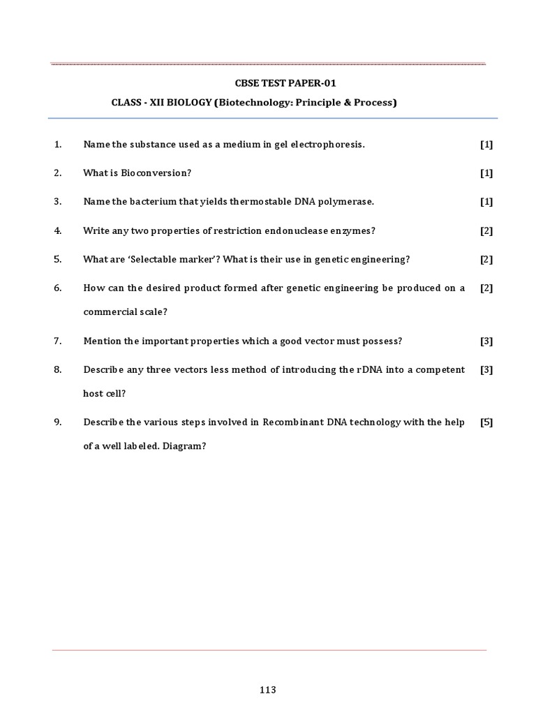 CH 11 Biotechnology Principle & Process | Download Free PDF | Plasmid ...