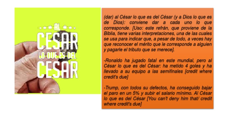 Al Cesar Lo Que Es Del Cesar | PDF | Derecho | Religión y espiritualidad