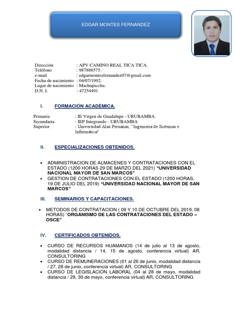 Pagina 1 Edgar Montes | PDF