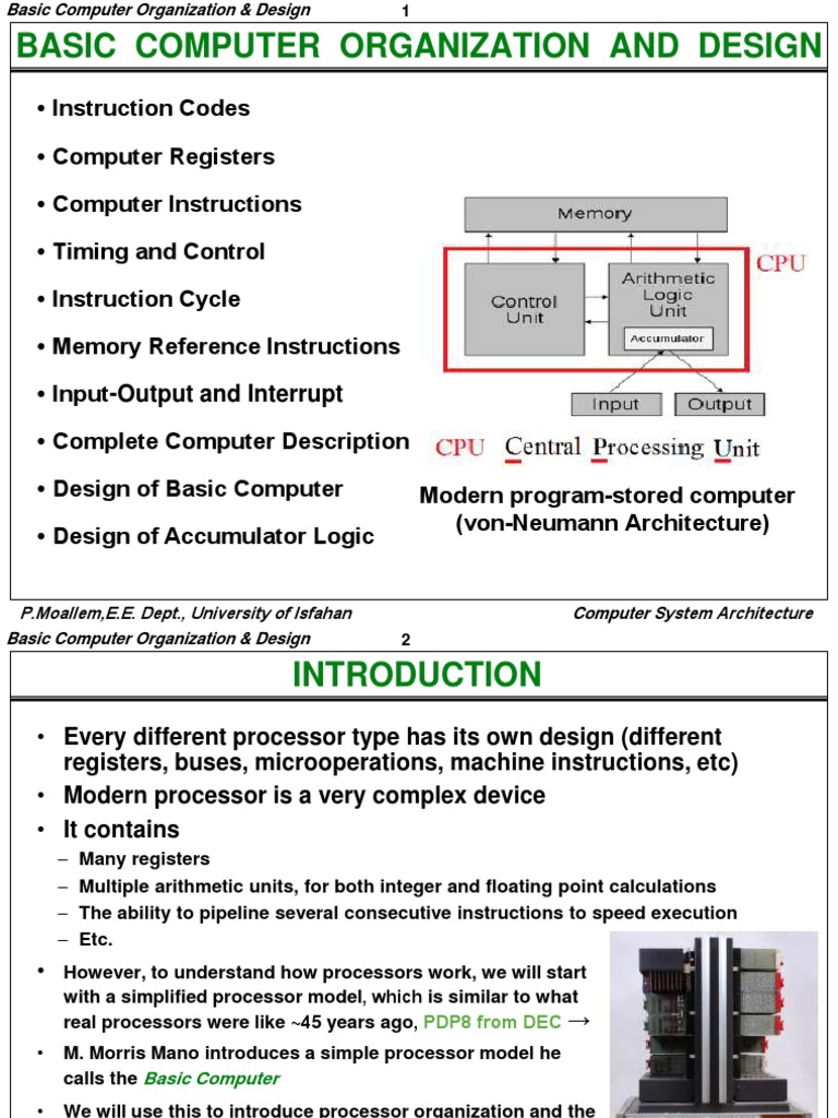 Understanding the Fundamentals of Computer Organization through a Simplified Processor Model ...