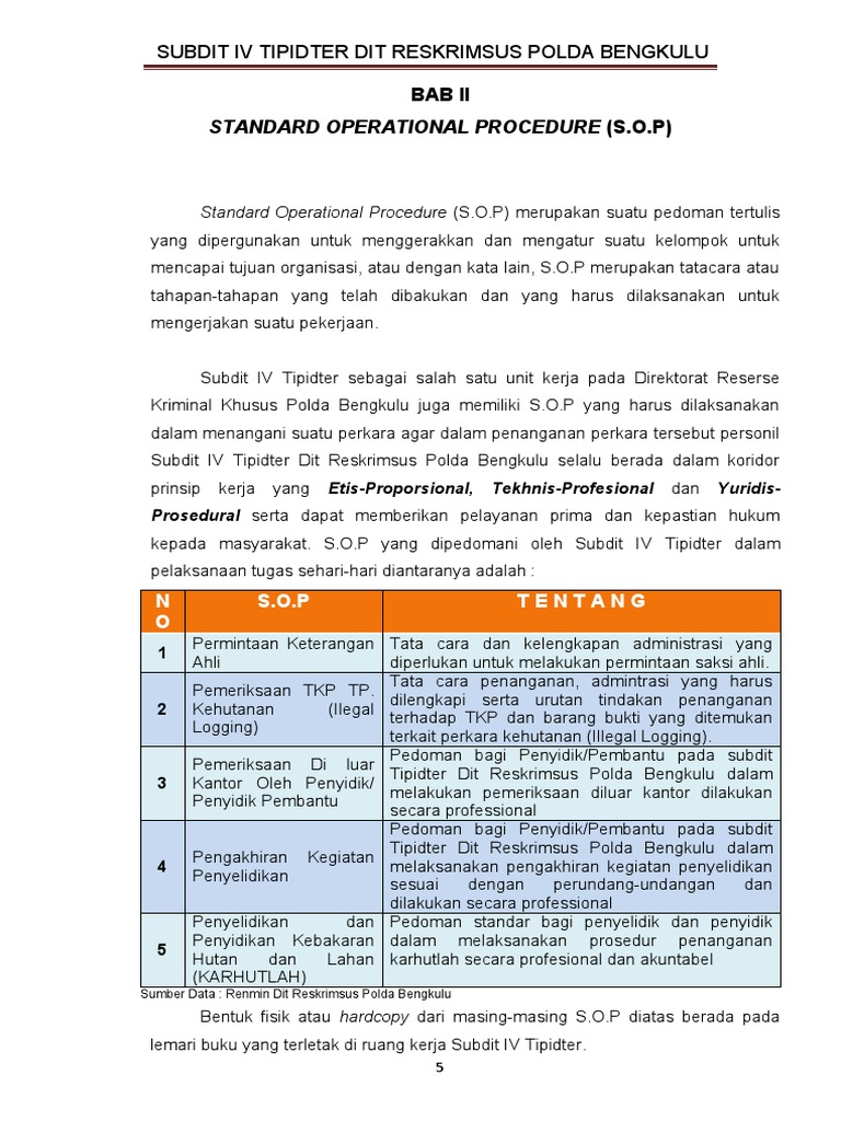 Bab Ii Sop | PDF | Ilmu Sosial