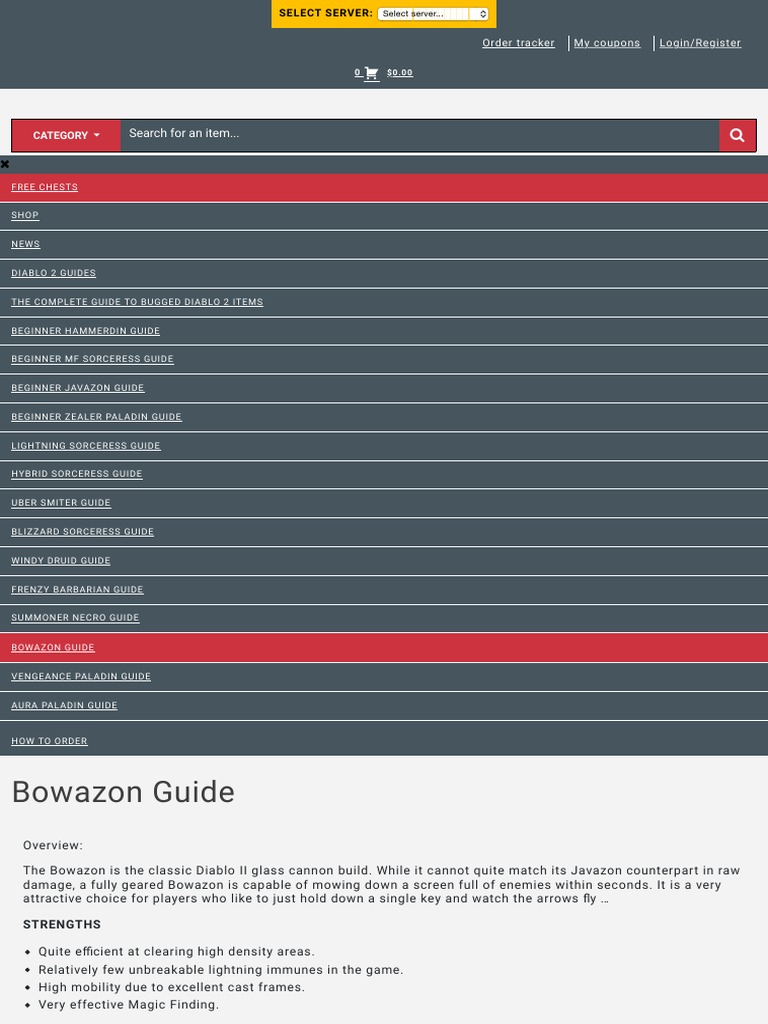 Bowazon Guide | PDF