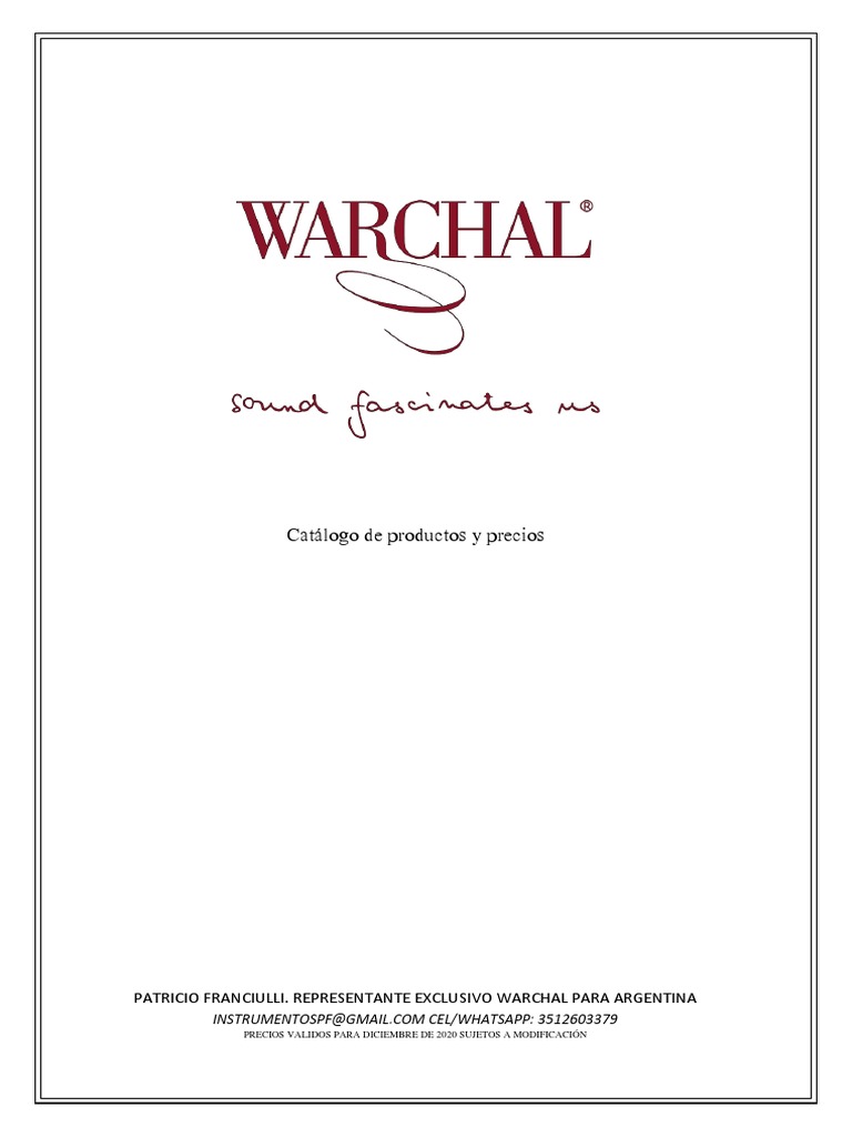 Catálogo Warchal Abril 2021 | PDF | Violonchelo | Violín