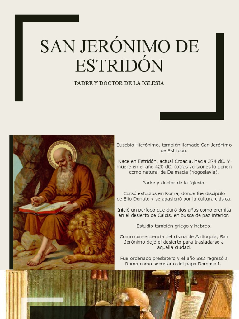 SAN JERÓNIMO | PDF | Jerome | Biblia
