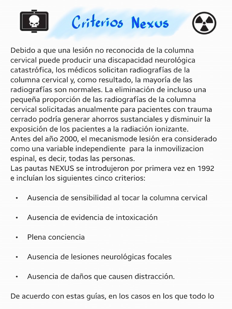 Criterios Nexus | PDF