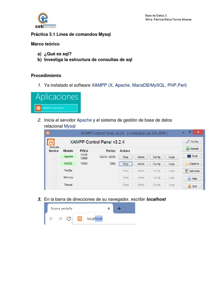 Práctica 3.2 Consultas Mysql | PDF | Mi sql | SQL