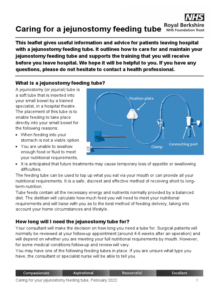 Caring For Your Jejunostomy Feeding Tube - Feb22 | Download Free PDF ...