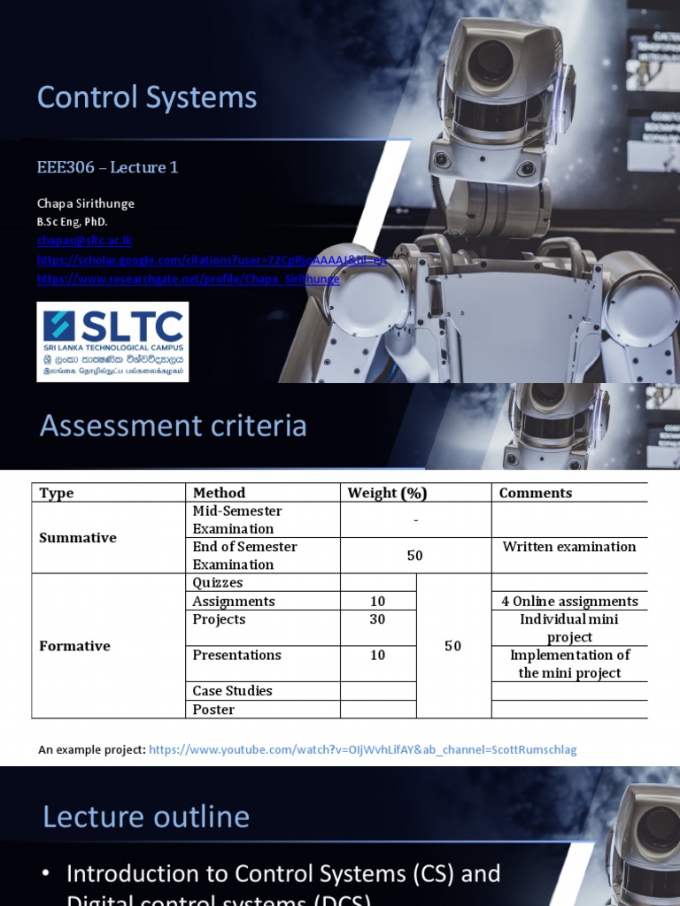 Lec 1 | PDF | Control System | Analog To Digital Converter