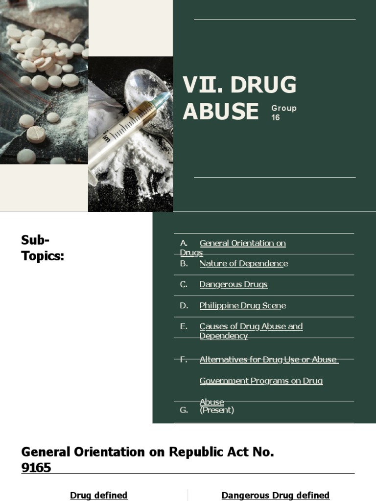 Drug Abuse | PDF | Psychoactive Drugs | Substance Abuse