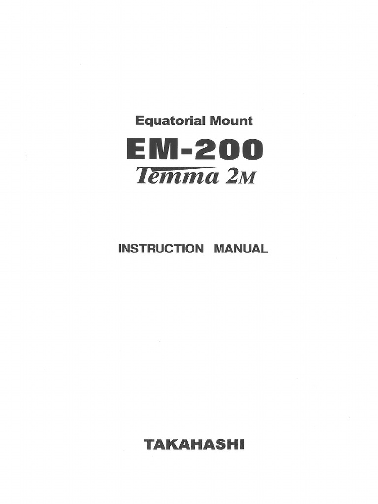 EM-200 Temma-2M | PDF