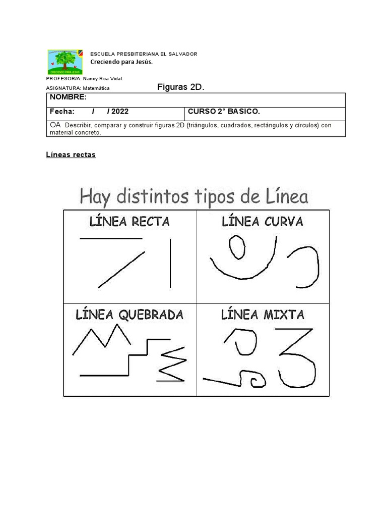 Actividades de Figuras 2D para 2° Básico | PDF