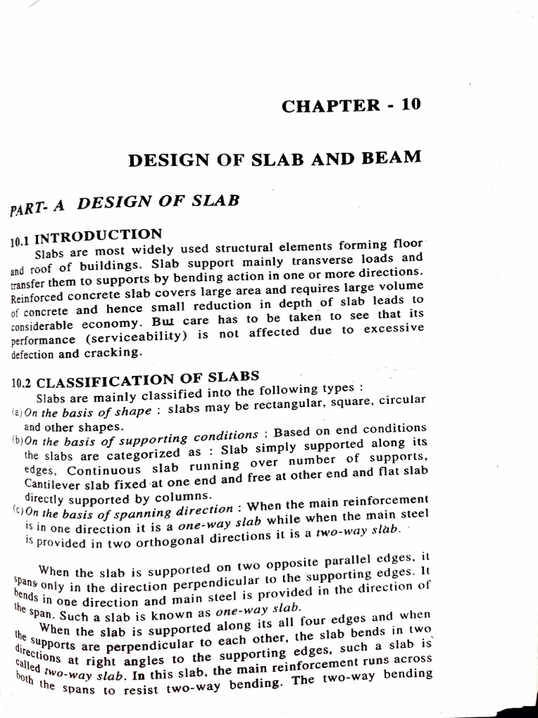 Design of Slab and Beam | PDF | Bending | Beam (Structure)