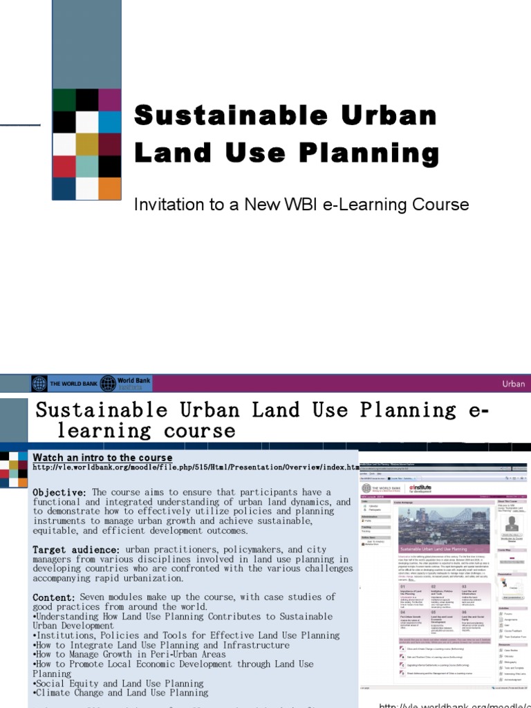 Mansha Chen - Sustainable Urban Land Use Planning Course | PDF ...