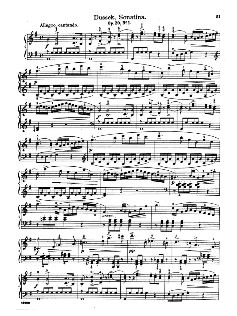 Dussek Sonata | PDF