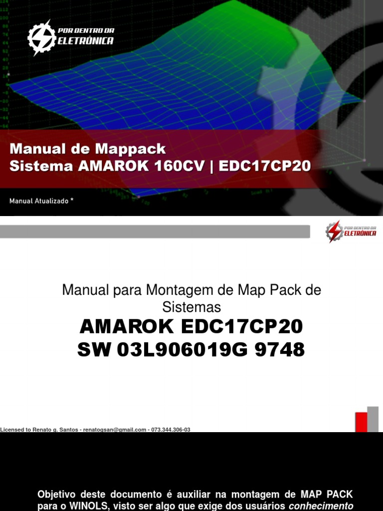 Manual de Montagem Mappack Amarok 160CV Edc17cp20 | PDF