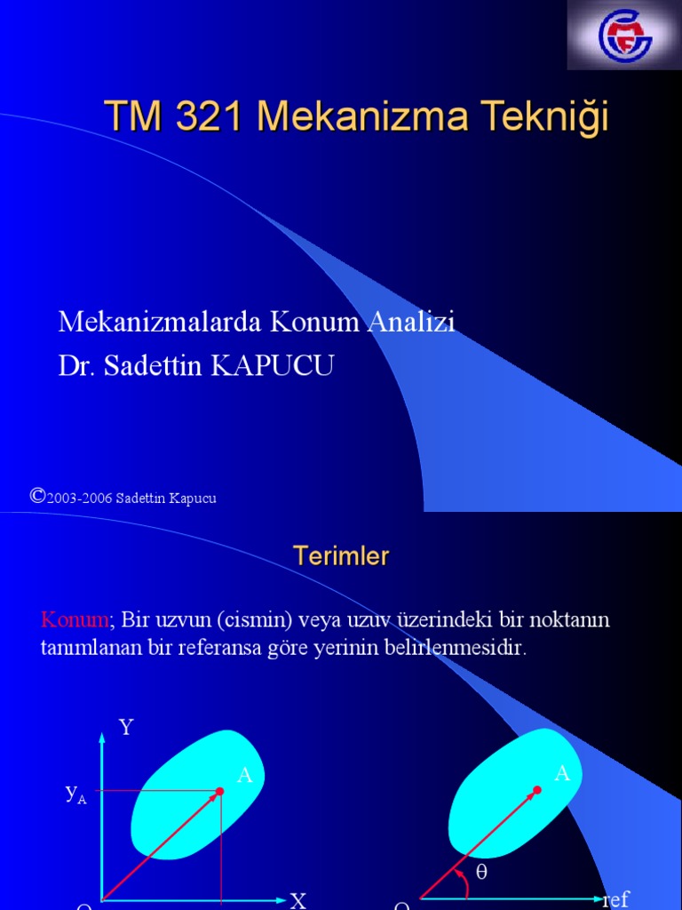2 - Mekanizmalarda Konum Analizi | PDF