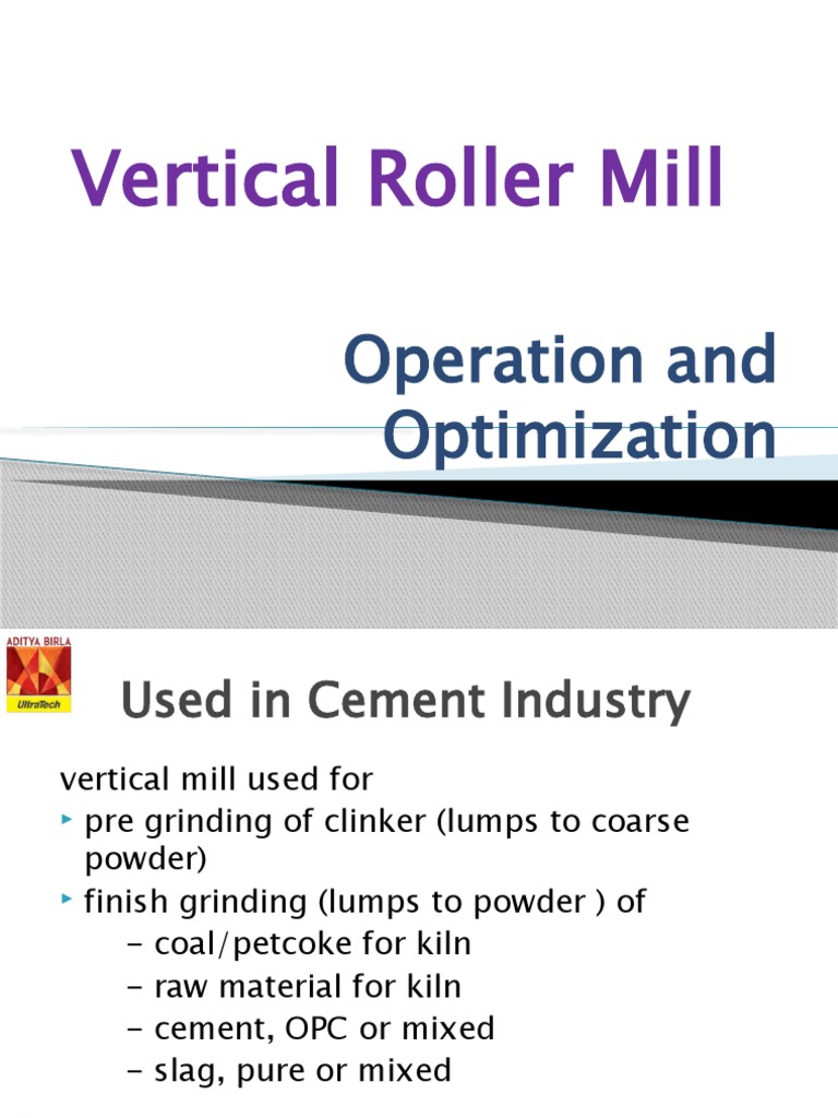 Vertical Roller Mill Optimization Guide | PDF | Mill (Grinding) | Electric Motor